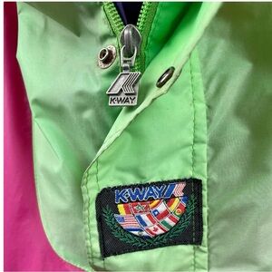 K-Way | Jackets & Coats | Vintage Kway Colorblock Packable Windbreaker ...